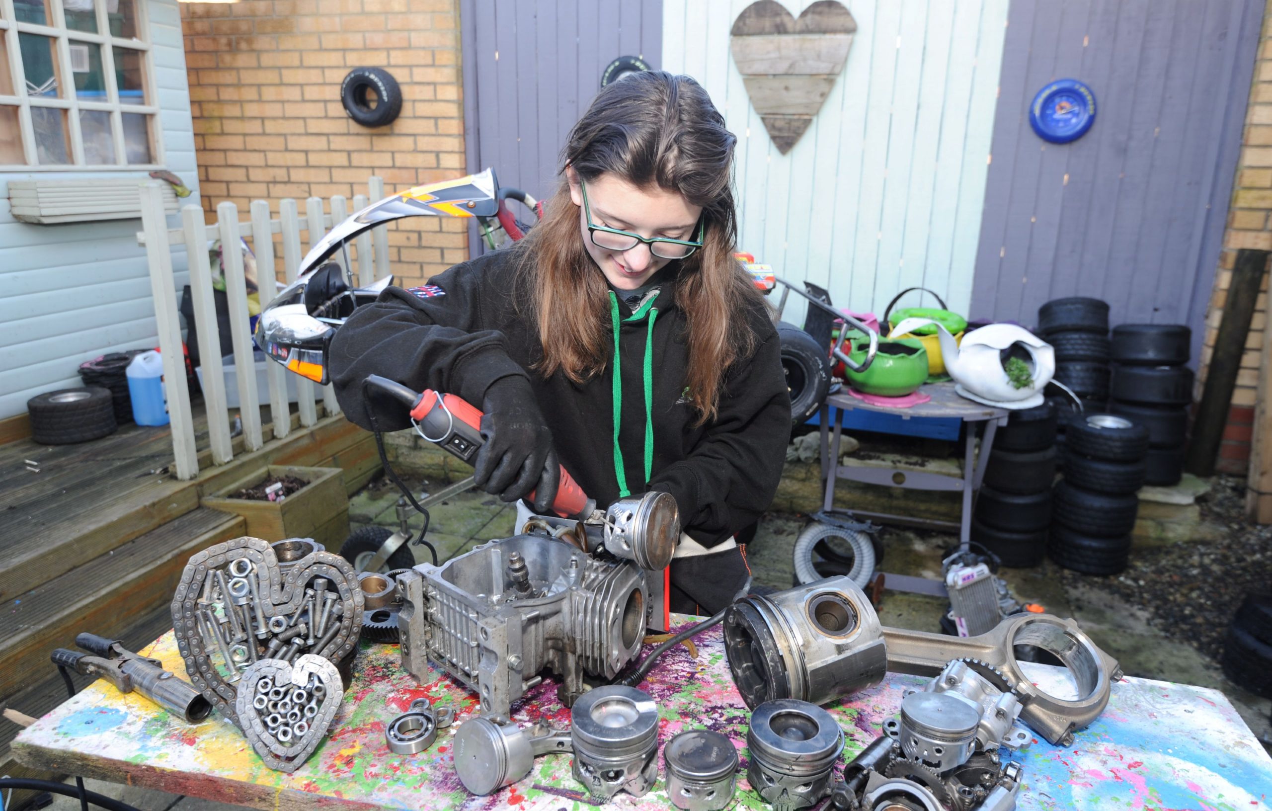 The 13-year old role model leading by example and winning on track ...