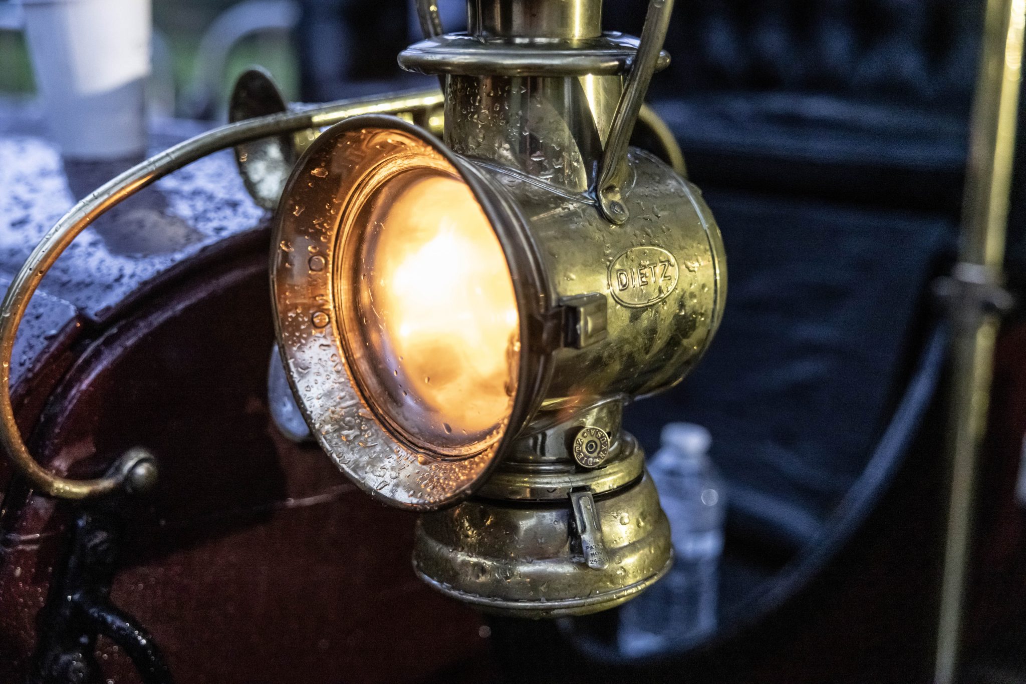 British grit and oil lamps on the London to Brighton Veteran Car Run ...