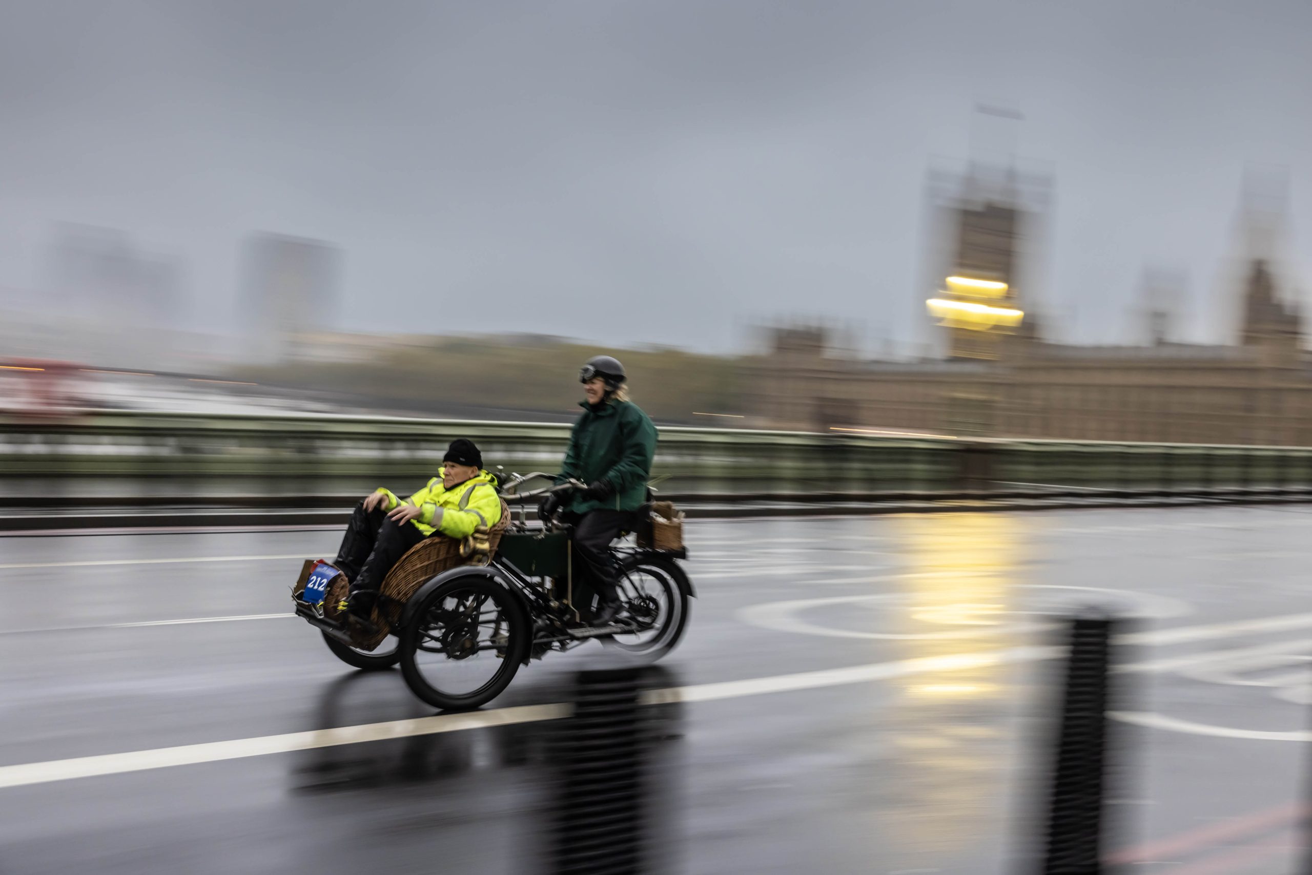 British grit and oil lamps on the London to Brighton Veteran Car Run ...
