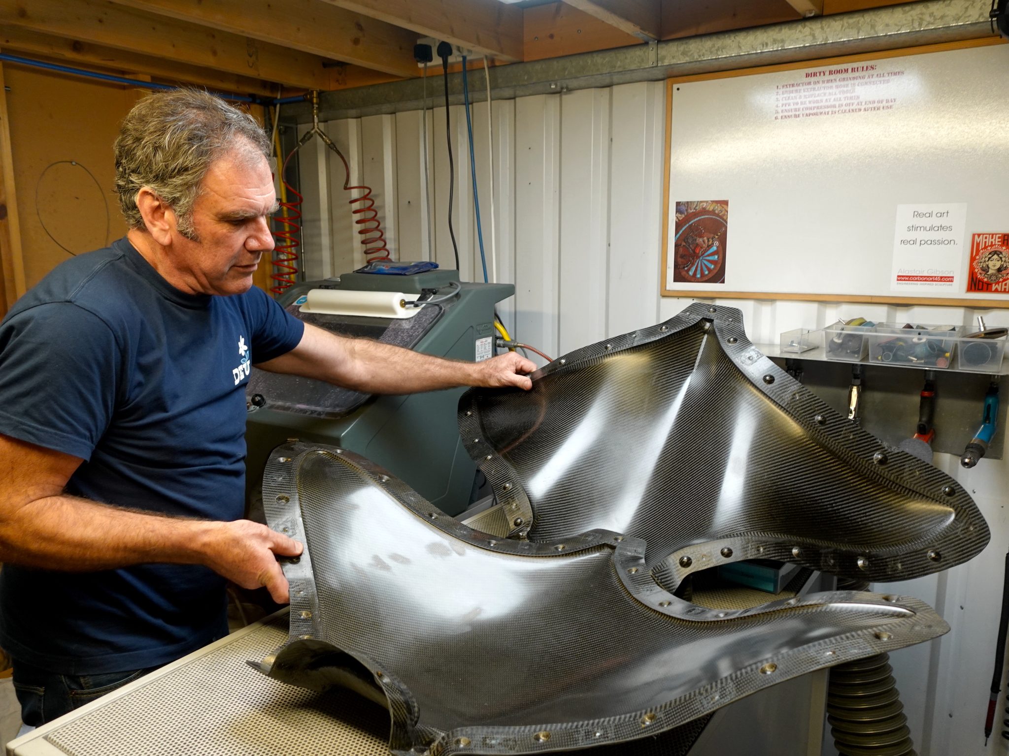 Why I gave up my career as an F1 mechanic to sculpt carbon-fibre sharks ...