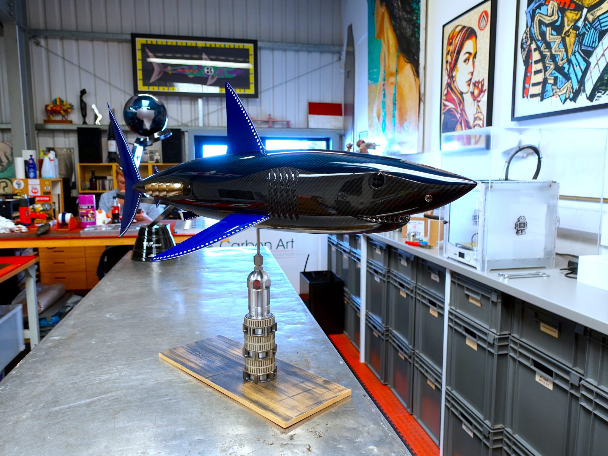 Why I gave up my career as an F1 mechanic to sculpt carbon-fibre sharks ...