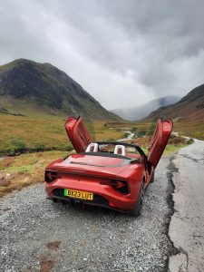Adventurers Ross and Hugo Turner point their MG Cyberster toward ...